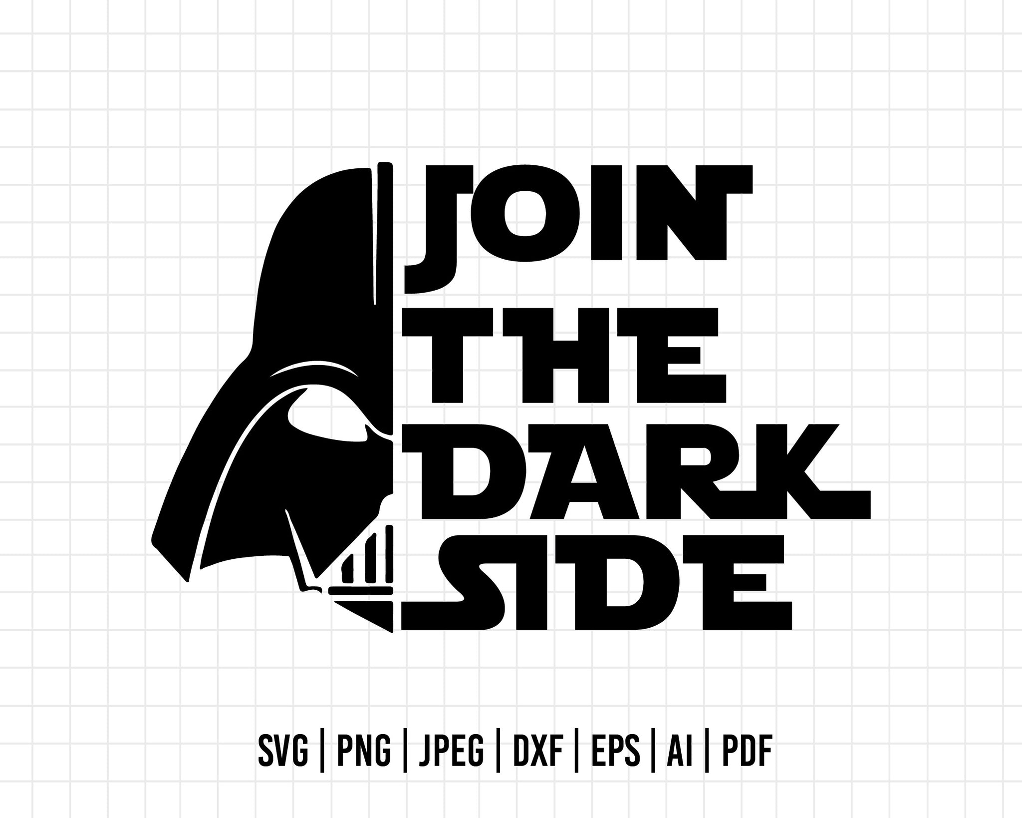 COD120- Join the dark side svg, Star Wars svg, Darth Vader Silhouettes ...