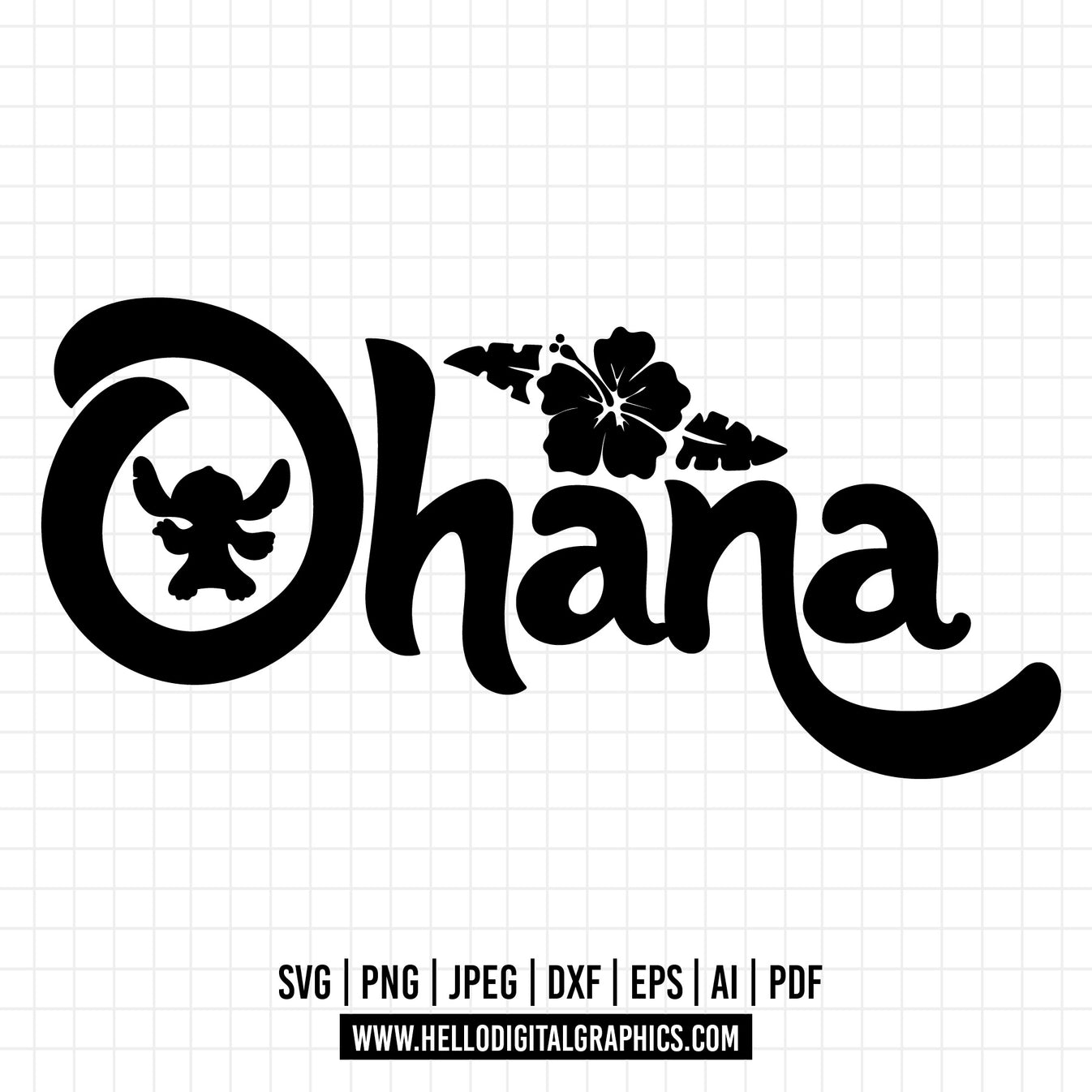 COD1344- Ohana svg, Stitch svg, Disney svg, Cricut, Silhouette, Ohana ...
