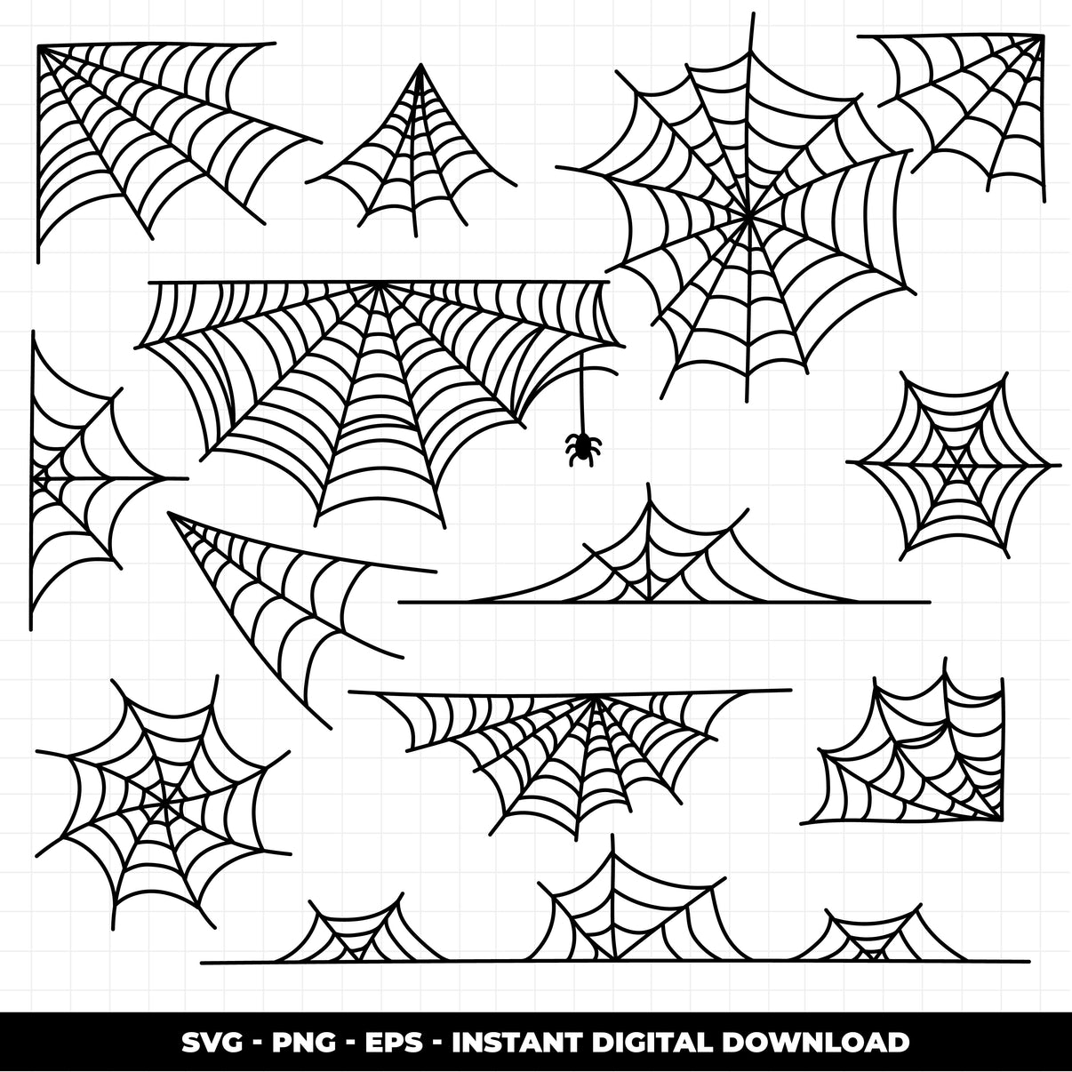 COD1406 - Spider Web clip art, Halloween clipart, spider Clipart, hall ...