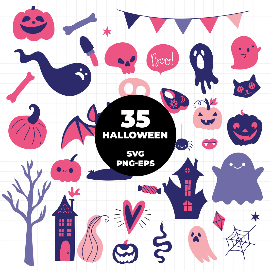 COD1426 - Halloween Doodles clipart #4/Pumpkin Clipart /halloween Clip ...