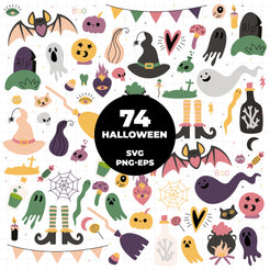COD1445 - Halloween Doodles clipart/Pumpkin Clipart /halloween Clipart ...