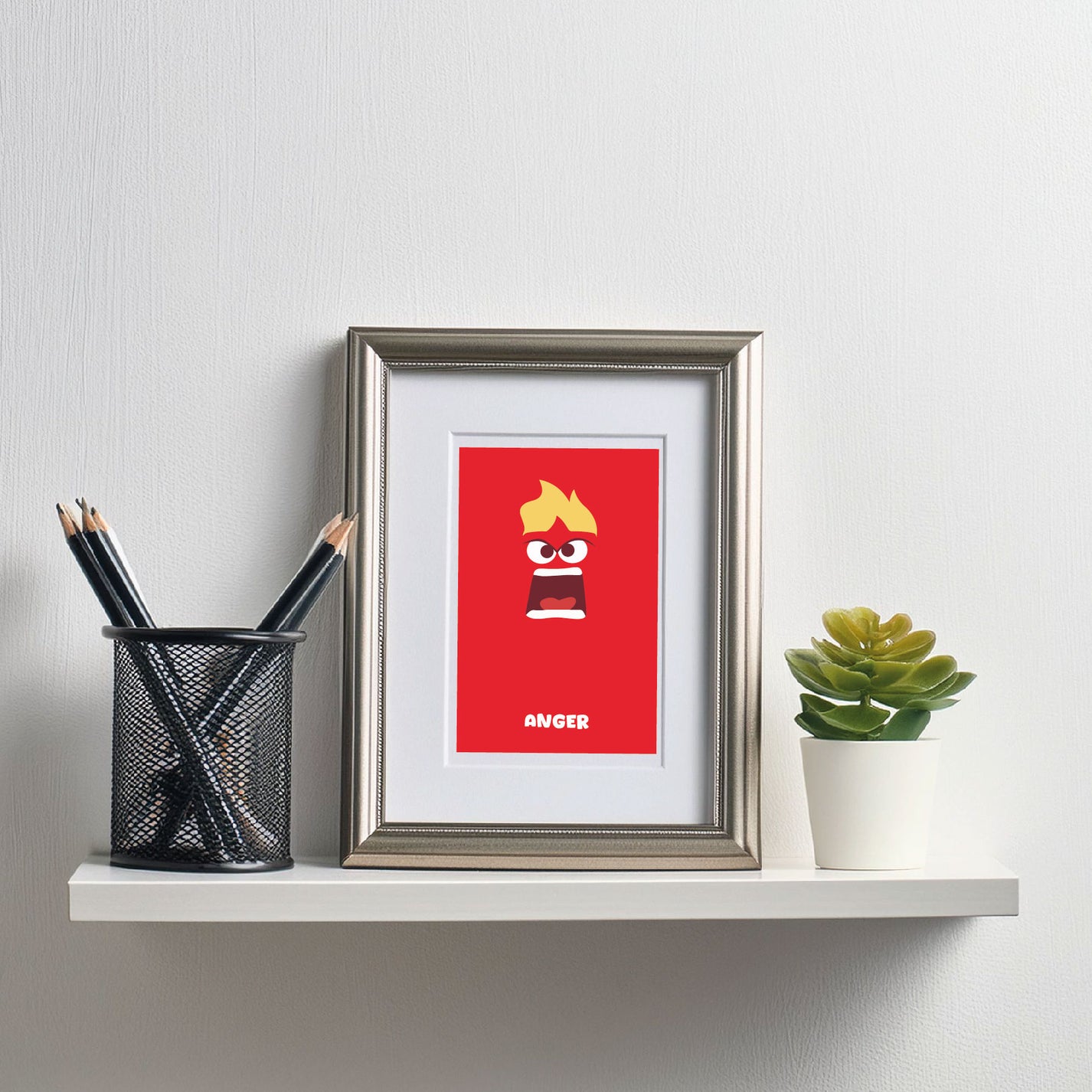 COD1483 -Inside Out 2 Art Print, Wall Print, Printable, line art Rainb ...