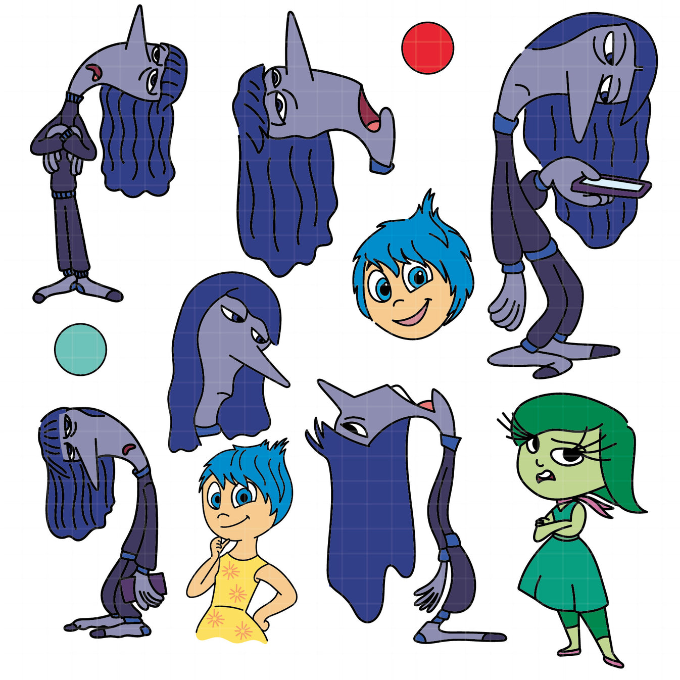 COD1511 - Emotions from inside out 2 SVG, EPS, PNG - Inside Out 2 new ...