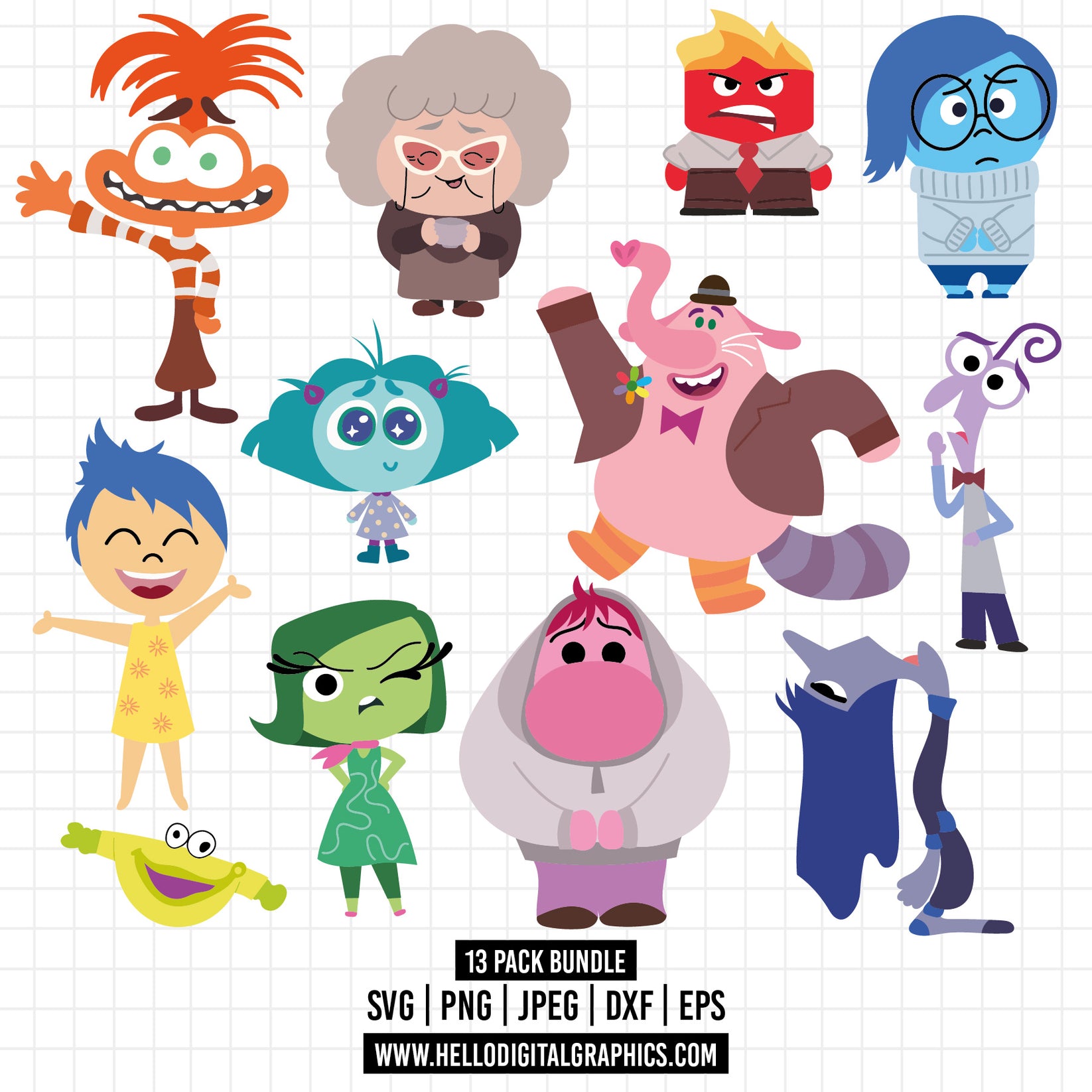 COD1534 - inside out party clipart, svg, inside out svg, inside out t ...
