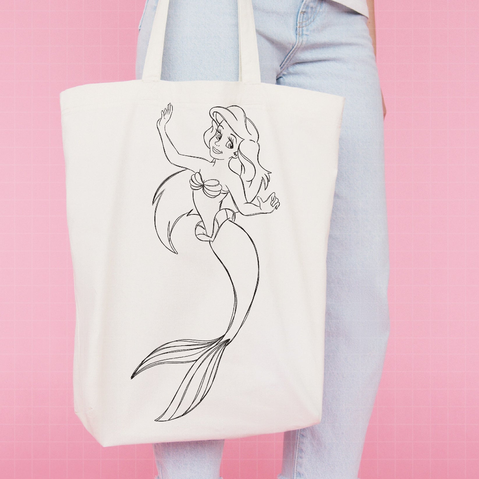 COD1684- Little Mermaid png, Ariel png, Outline png, Princess sketch p ...