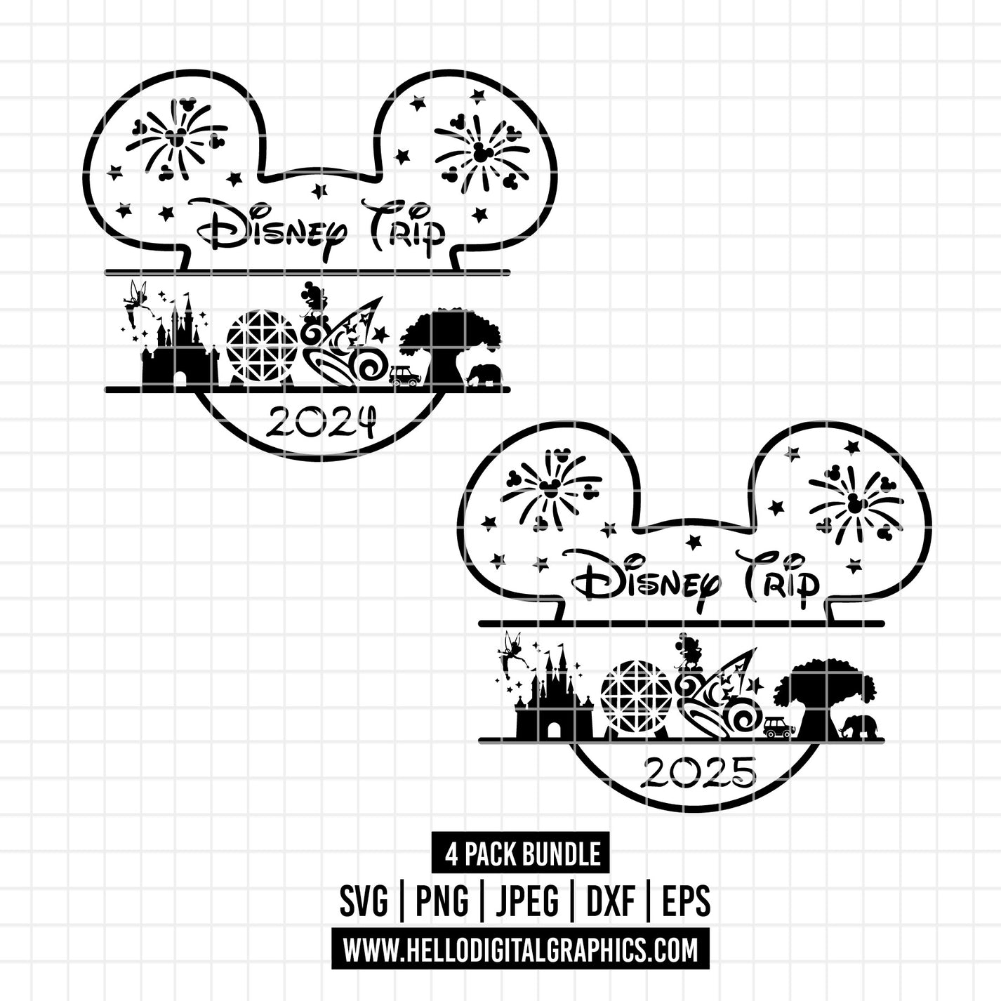 COD1752- Happy Disney Park svg, Family Trip svg, Vacay Mode Svg, micke ...