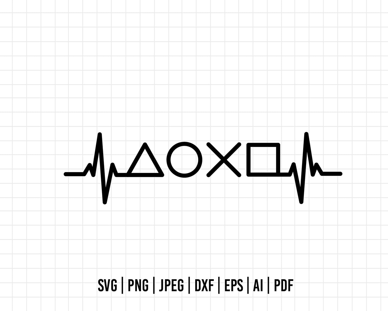 COD178- Playstation Buttons SVG, Playstation, Suitable for Silhouette, – Hello