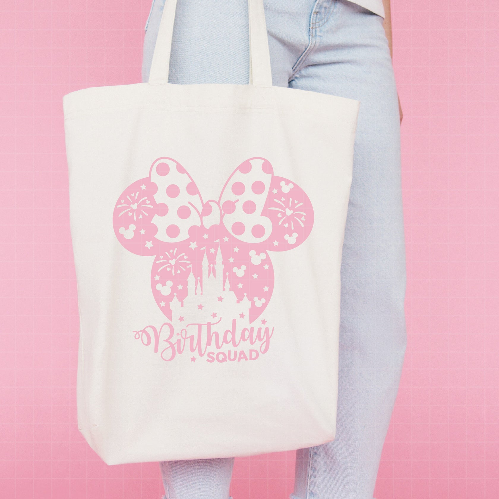 COD1831- Birthday squad svg, birthday svg, minnie svg, castle svg, Sil ...