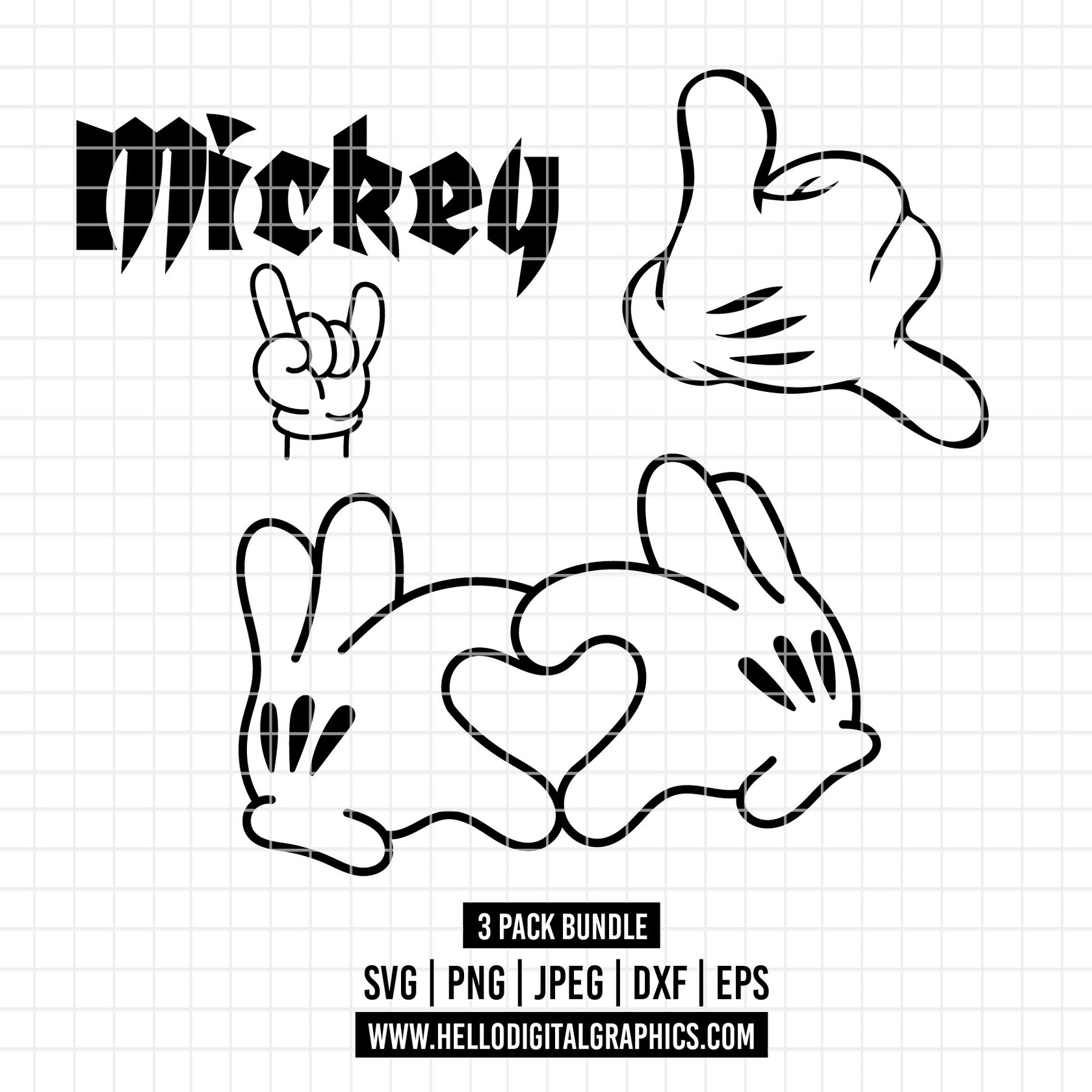 COD1839- Mickey Mouse Hand Svg, Mickey punk svg, Mickey svg, Disney sv ...