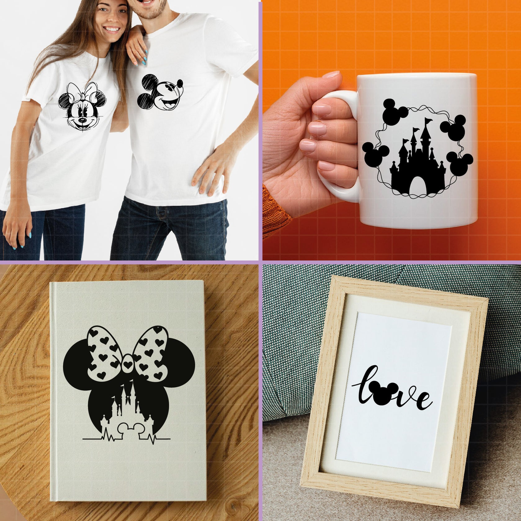 COD1843 - Disney pack Bundle SVG, EPS, PNG - Disneey icons pack bundle ...