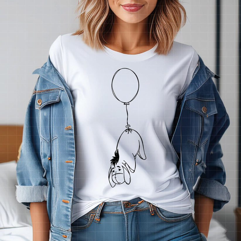 COD1870 - Winnie the pooh svg, Igor svg, Winnie The Pooh With Balloon ...