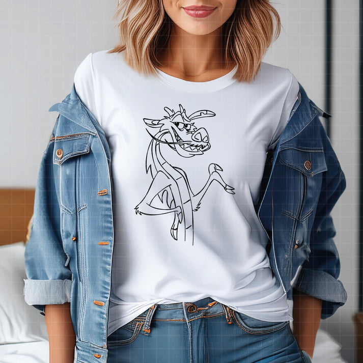 COD1875- Mushu svg, Mulan svg, Disney svg, Disney princess svg, outlin ...