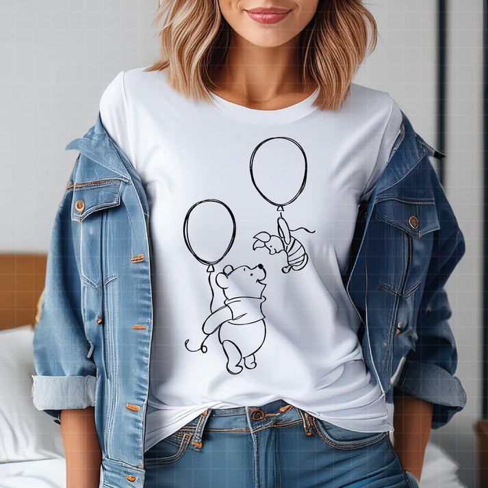 COD1924 - Winnie the pooh svg, Igor svg, Winnie The Pooh With Balloon ...