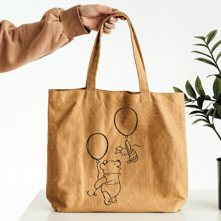 COD1924 - Winnie the pooh svg, Igor svg, Winnie The Pooh With Balloon ...