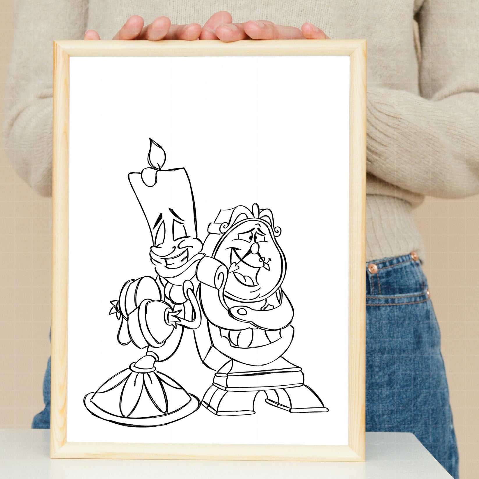 COD2003 - Beauty and the beast svg, bella svg, beast svg, outline svg ...