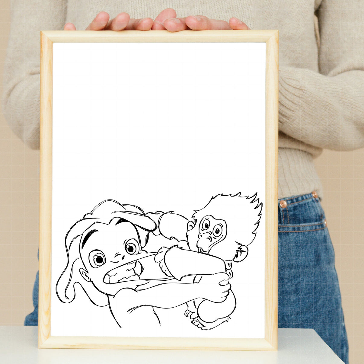 COD2029 - Tarzan svg, Disney svg, Magical svg, Tarzan and jane sketch ...