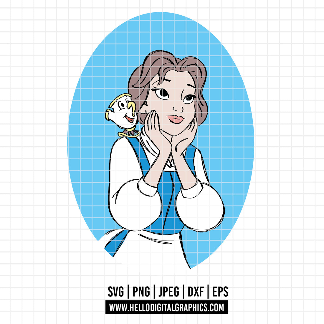 COD2054 - Beauty and the beast svg, bella svg, beast svg, outline svg ...