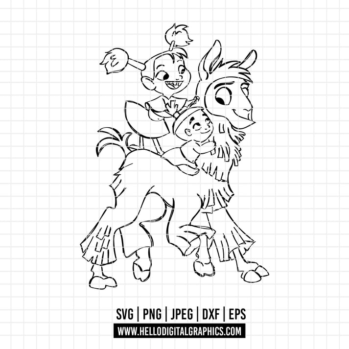 COD2088 - The Emperor's New Groove, New Groove SVG, Pacha svg, Pick Po ...