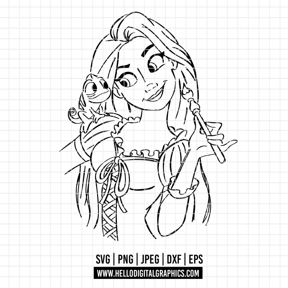 COD2241 - Tangled svg, tangled princess svg, Sun SVG, Sun Cut File, ra ...