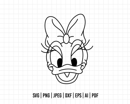 COD300- Daisy svg, Disney svg, mickey svg, minnie svg, Silhouette, Cri ...