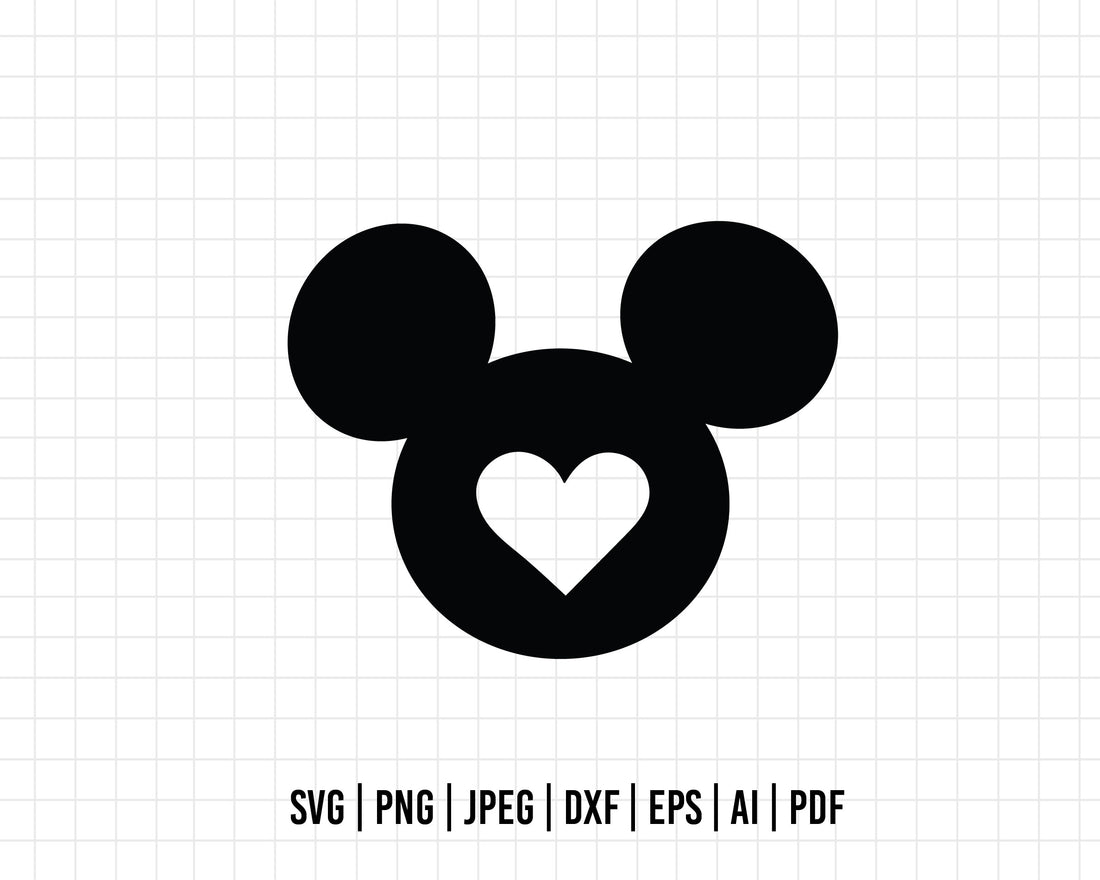 COD342- Mickey Mouse Head Svg, Mickey svg, Disney svg – Hello