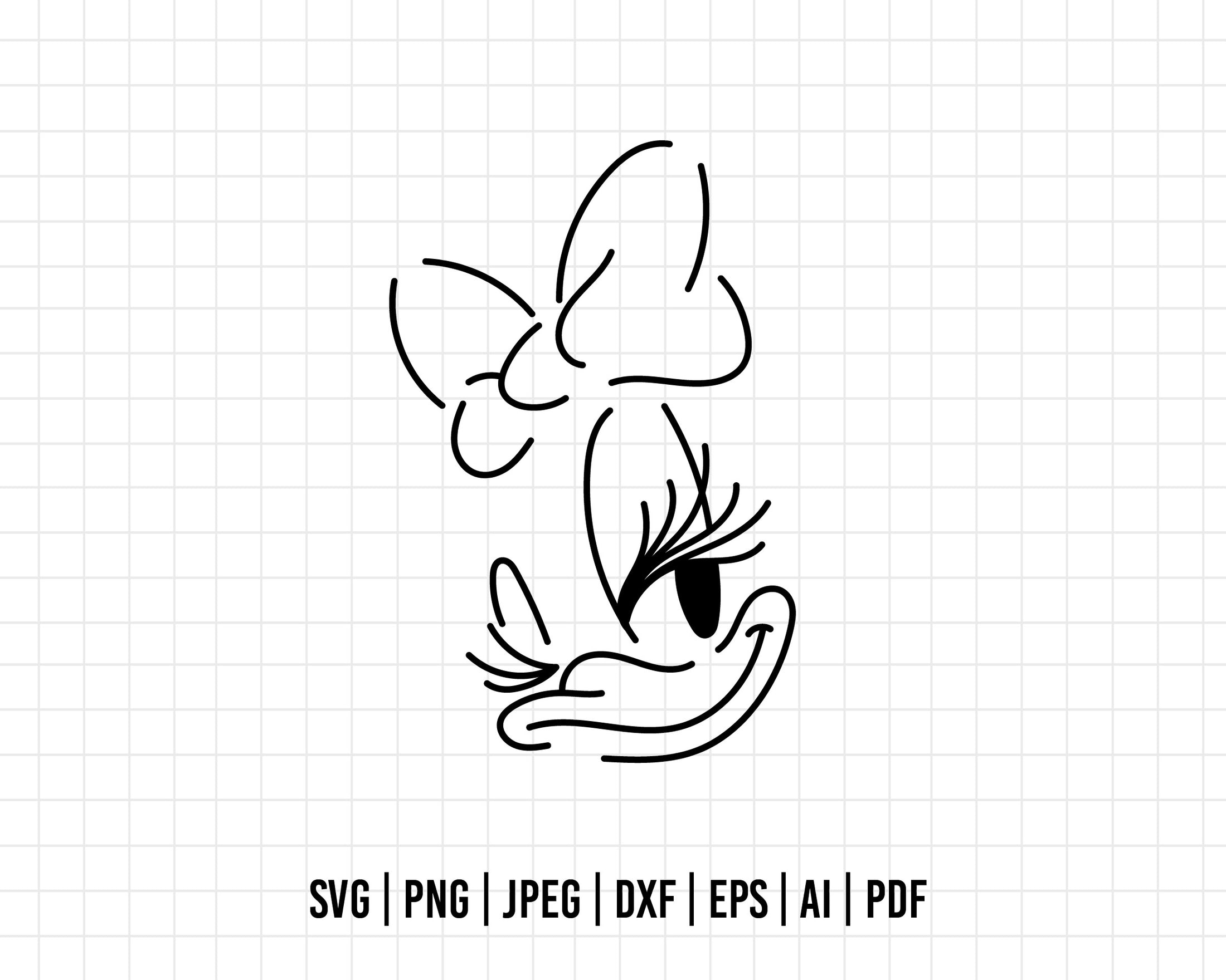 COD385- Daisy svg, Disney svg, mickey svg, minnie svg, Silhouette, Cri ...