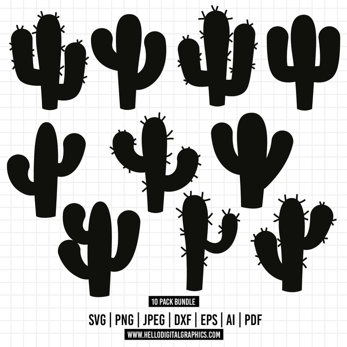 COD659- Cactus svg, Cactus png, Cactus SVG Bundles, Cactus Flower, Cac ...