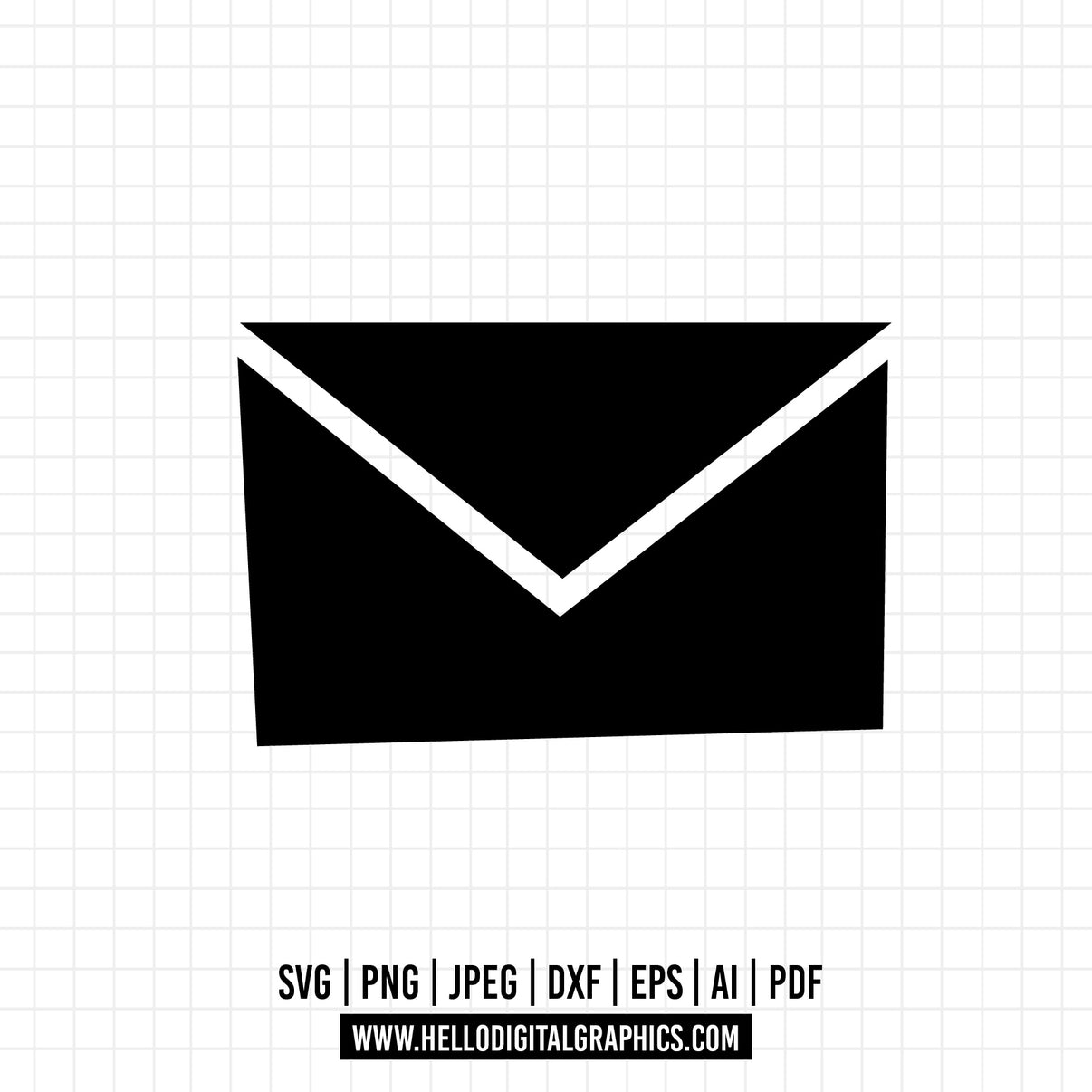 COD814 - Mail Envelope Outline SVG Files | Postal Letter SVG Cut Files ...