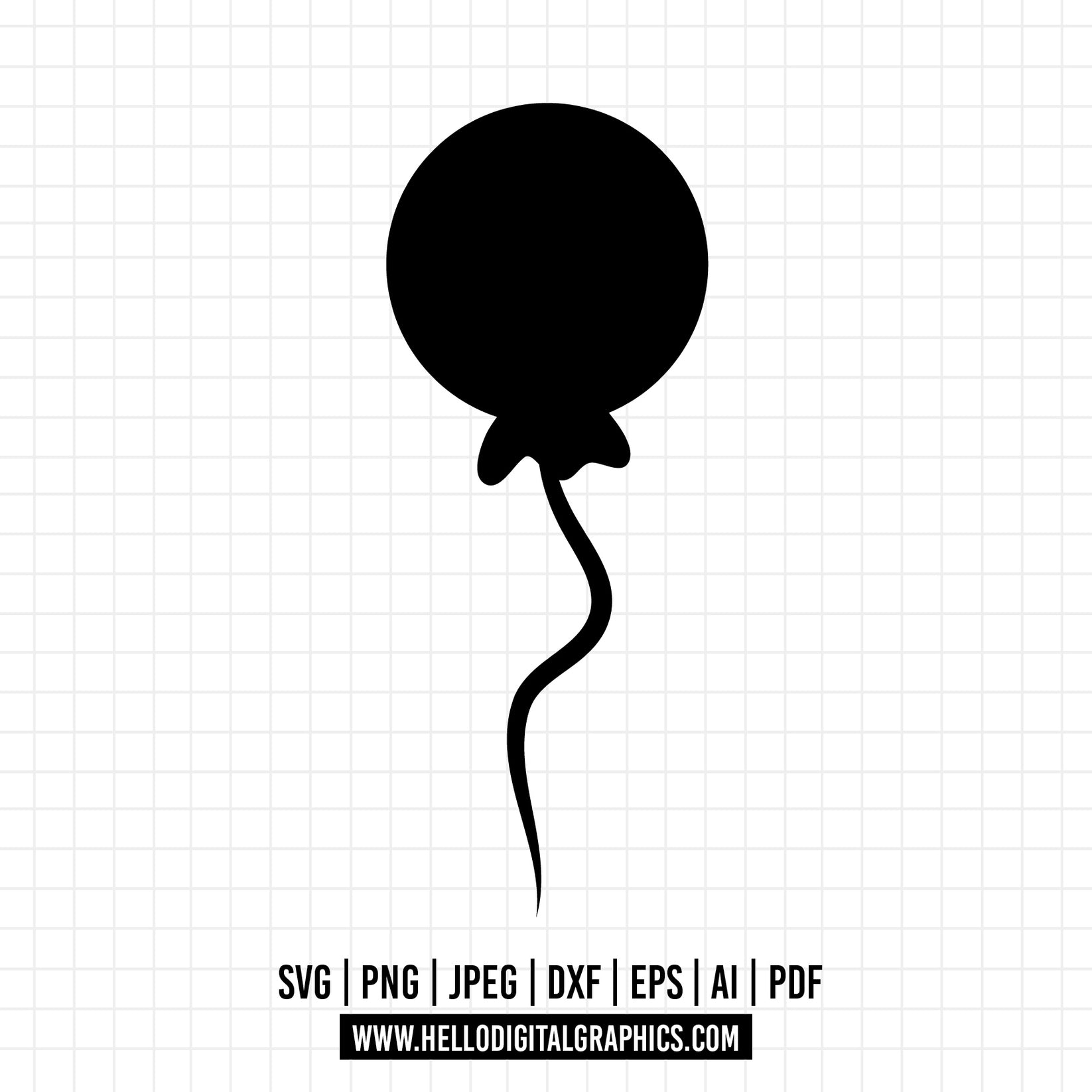 COD818 - Birthday svg, Magical svg, Balloons SVG Cut Files, Balloon Si ...