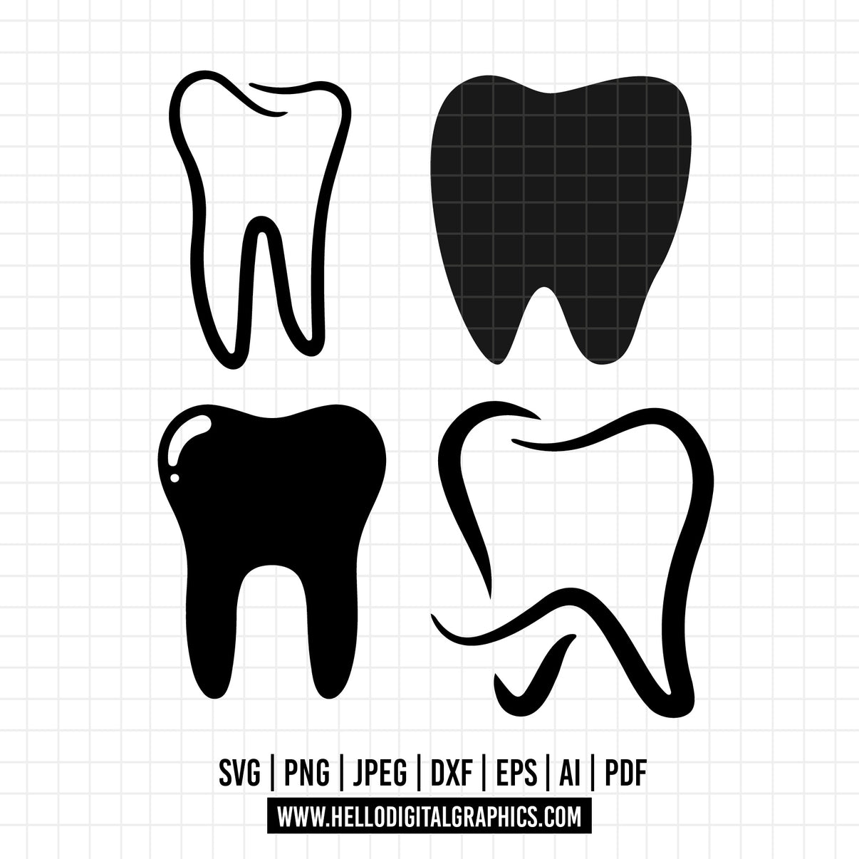 COD821 - Tooth SVG, Dentist svg, Tooth Outline, Tooth PNG, Tooth Clipa ...