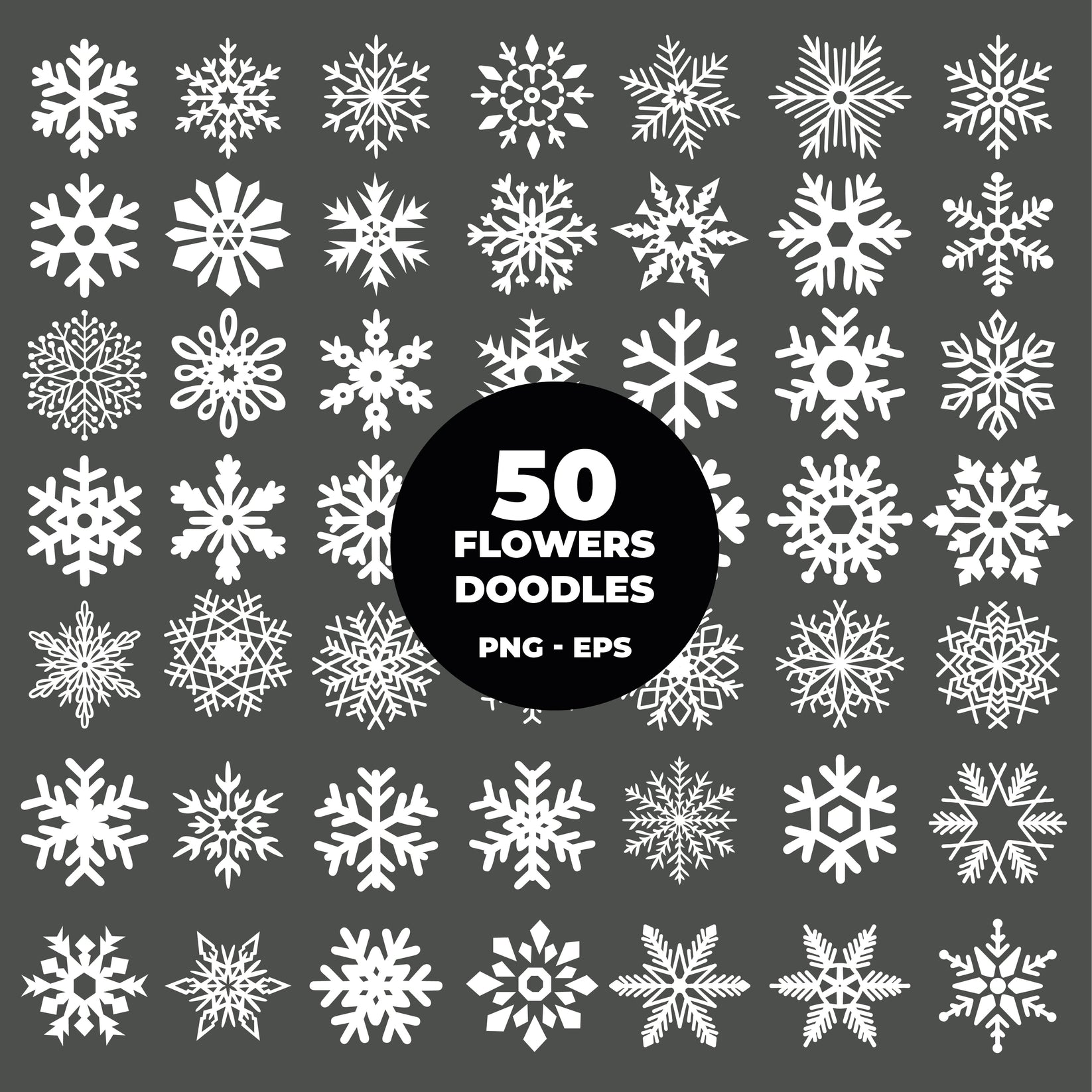 COD850- Snowflake clipart, winter snowflake eps, Merry Christmas clipa ...