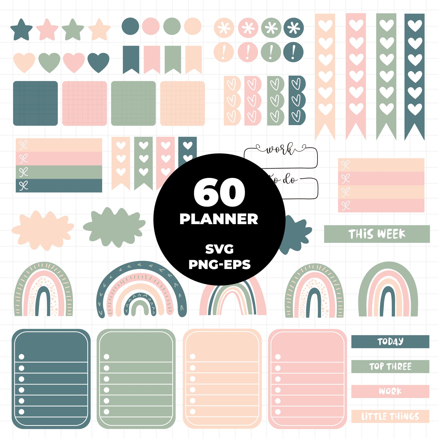 COD997 Bullet journal svg, bujo clipart, Notes Clipart, school Clipart ...