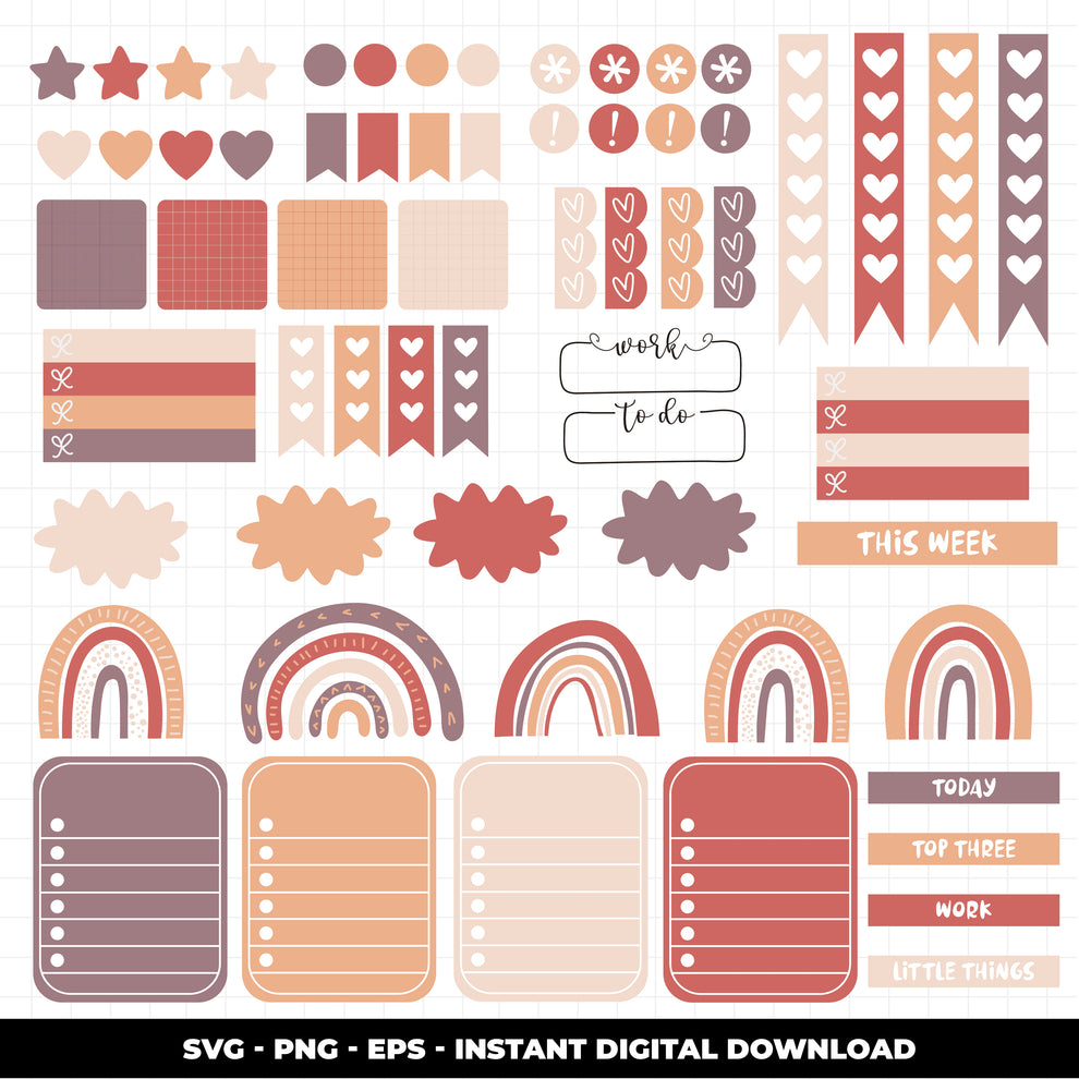 COD998 Bullet journal svg, bujo clipart, Notes Clipart, school Clipart ...